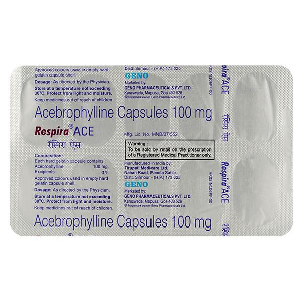 Buy Respira Ace Capsule 10'S Online at Upto 25% OFF | Netmeds