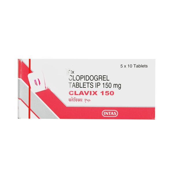 Clavix 150mg Tablet 10'S Price, Uses, Side effects, Substitutes | Netmeds