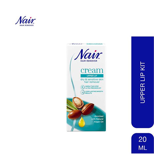 Buy Nair Upper Lip Cream - Argan Oil 20 ml Online at Best Price - Hair ...