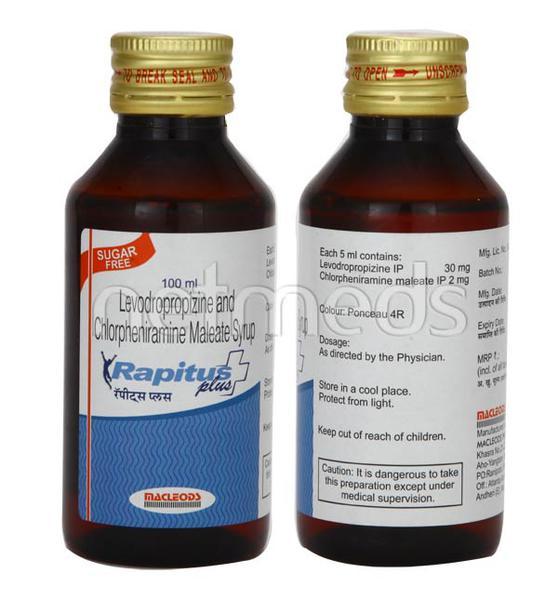 Buy Rapitus Plus Sugar Free Syrup 100ml Online at Upto 25% OFF | Netmeds