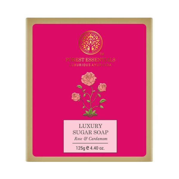 Buy Forest Essentials Luxury Sugar Soap Rose & Cardamom Handmade Soap ...
