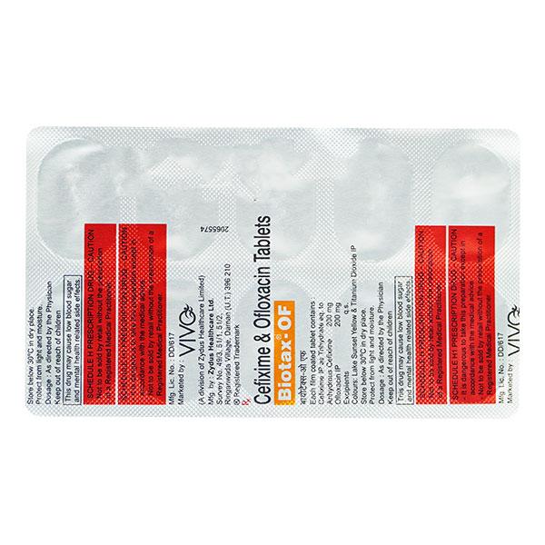 Biotax OF Tablet 10'S : Price, Uses, Side Effects | Netmeds