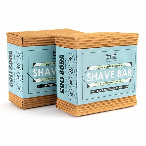 Buy Goli Soda Natural Probiotic Unisex Shave Bar - Peppermint ...