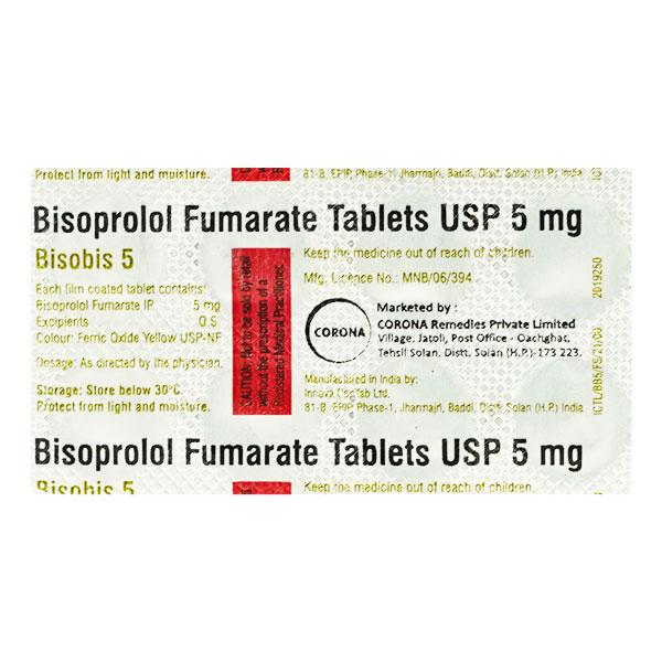 BISOBIS 5 Tablet 10's : Price, Uses, Side Effects | Netmeds