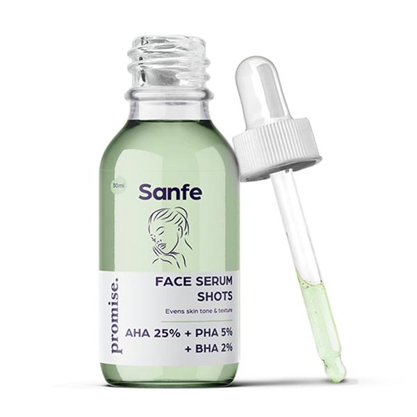 Buy Sanfe Promise Face Serum Shots AHA 25 Percent + PHA 5 Percent + BHA ...