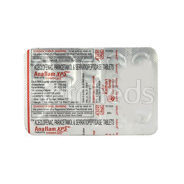 Buy Anaflam Xps Tablet 10'S Online at Upto 25% OFF | Netmeds