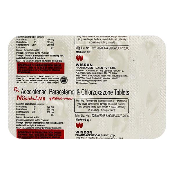 Buy NUSID NEO MR Tablet 10's Online at Upto 25% OFF | Netmeds