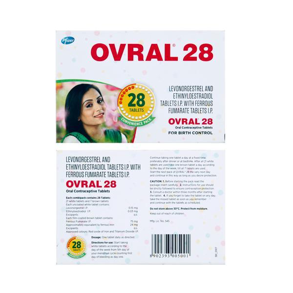 Ovral 28 Tablet 28'S - Buy Medicines online at Best Price from Netmeds.com