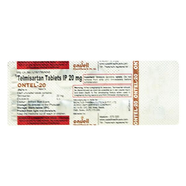 ONTEL 20 Tablet 10's : Price, Uses, Side Effects | Netmeds