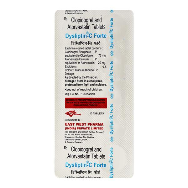 Buy Dysliptin C Forte Tablet 10'S Online at Upto 25% OFF | Netmeds