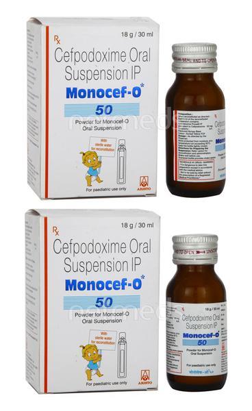 Monocef O 50mg Dry Syrup 30ml : Price, Uses, Side Effects | Netmeds