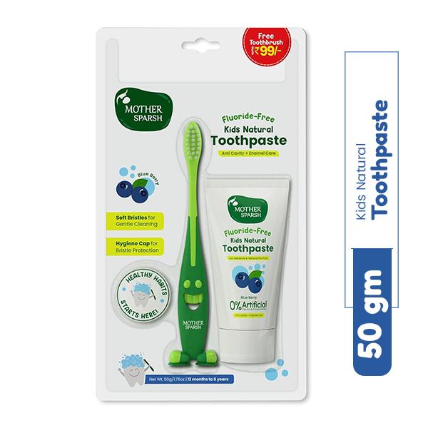 Mother Sparsh Kids Natural Toothpaste Blueberry 50 gm 50 gm Online at ...