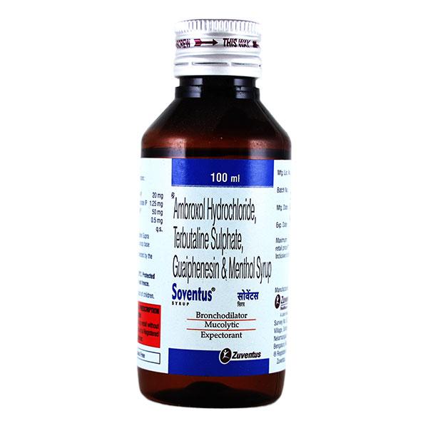 Soventus Syrup 100ml Price, Uses, Side effects, Substitutes | Netmeds