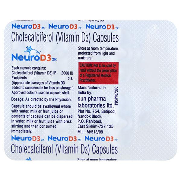 Buy Neuro D3 2K Capsule 10'S Online at Upto 25% OFF | Netmeds