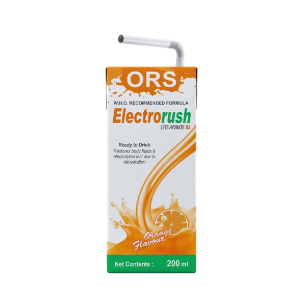 Electrorush ORS Orange Flavour Liquid 200 ml Online at Discounted Price ...