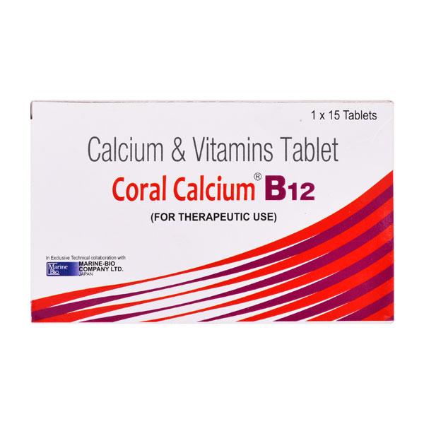 Buy CORAL CALCIUM B12 Capsule 15's Online at Upto 25% OFF | Netmeds