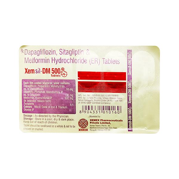 Buy XEMSIT DM Tablet 10's Online at Upto 25% OFF | Netmeds