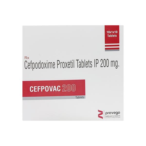 CEFPOVAC 200 Tablet 10's : Price, Uses, Side Effects | Netmeds