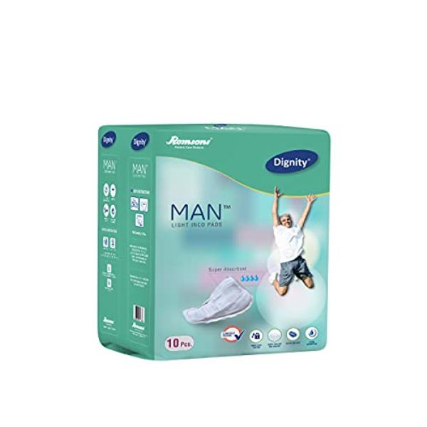 Buy Dignity Man Light Inco Pads 10's Online at Best Price - Adult ...