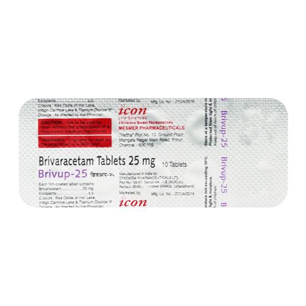 BRIVUP 25 Tablet 10's Price, Uses, Side effects, Substitutes | Netmeds
