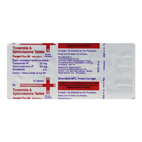 Buy Torget Plus 20mg Tablet 10'S Online at Upto 25% OFF | Netmeds