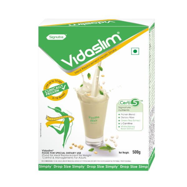 Vidaslim Meal Replacement Protein Health Shake Powder - Vanilla Elixir ...