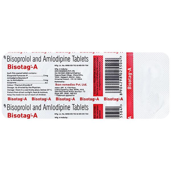 BISOTAG A Tablet 10's : Price, Uses, Side Effects | Netmeds
