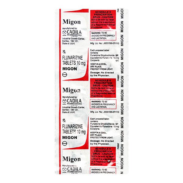 Buy Migon 10mg Tablet 10'S Online at Upto 25% OFF | Netmeds