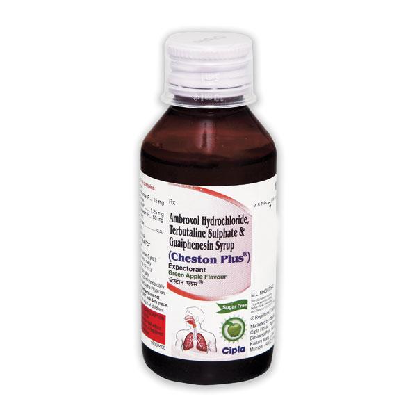 Cheston Plus Sugar Free Green Apple Flavour Expectorant 100ml Price ...