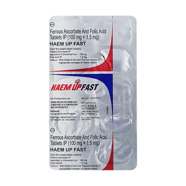 Buy Haem UP Fast Tablet 10'S Online at Upto 25% OFF | Netmeds