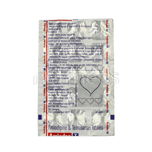 Amlodac T Tablet 15'S : Price, Uses, Side Effects | Netmeds