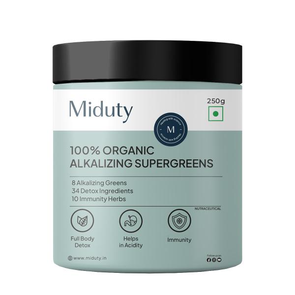 Miduty Organic Super Greens Powder 250 g 250 g Online at Discount Price ...