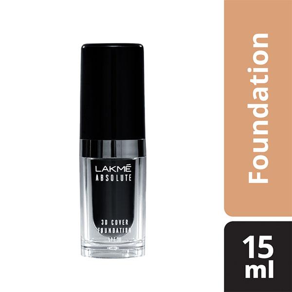 Buy Lakme Absolute 3D Cover Foundation Cool Cinnamon 15 Ml Online at ...