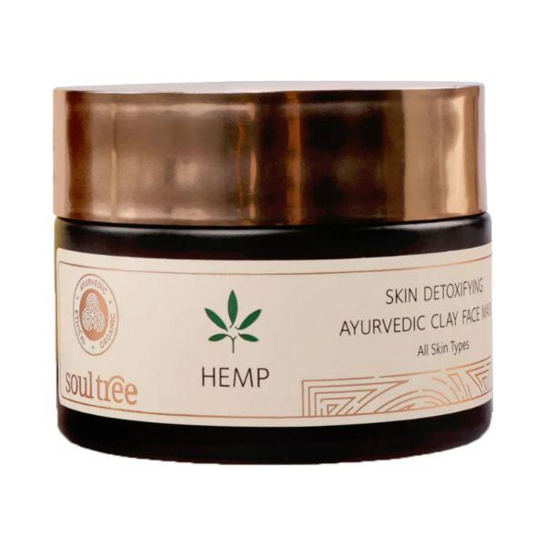Buy SoulTree Hemp Skin Detoxifying Ayurvedic Clay Face Mask 50 gm ...