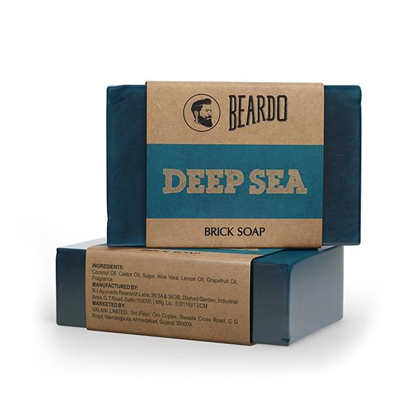 Buy Beardo Brick Soap - Deep Sea 125 gm Online at Discounted Price ...