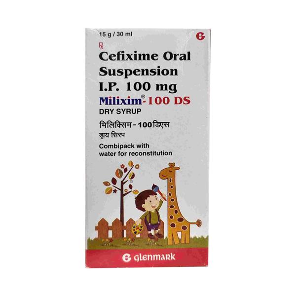 Milixim 100mg Dry Syrup 30ml : Price, Uses, Side Effects | Netmeds