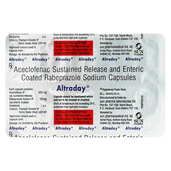 Altraday Capsule 10'S : Uses, Side Effects, Price | Netmeds