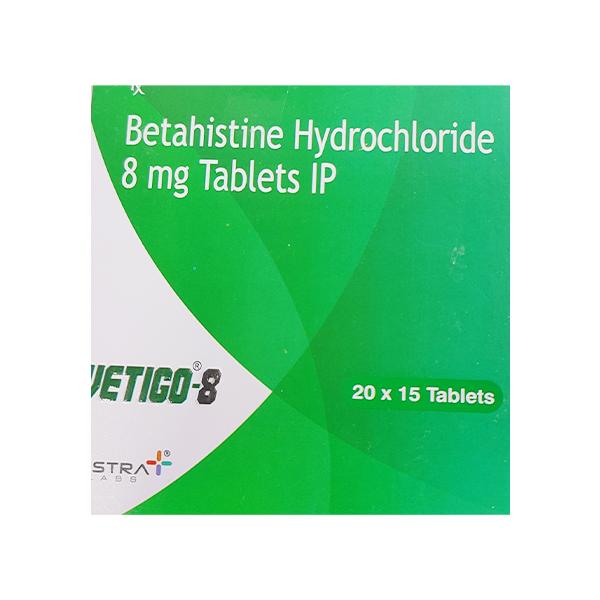 VETIGO 8 Tablet 15's Price, Uses, Side effects, Substitutes | Netmeds