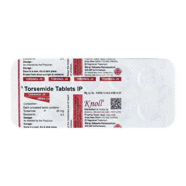 Buy TORSINOL 20 Tablet 10's Online at Upto 25% OFF | Netmeds