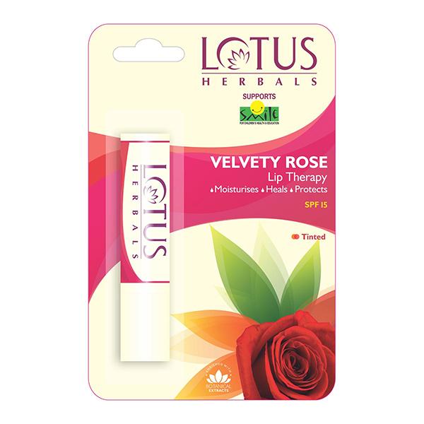 Buy Lotus Herbals Lip Therapy Velvety Rose 4 Gm Online at Discounted ...