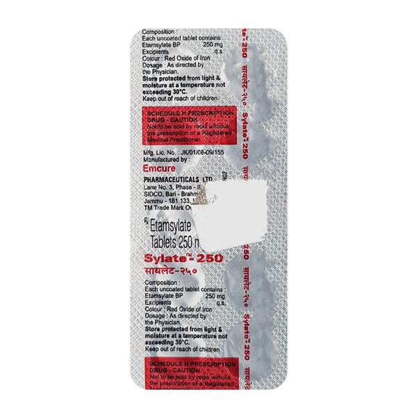 Sylate 250mg Tablet 10'S : Uses, Side Effects, Price | Netmeds