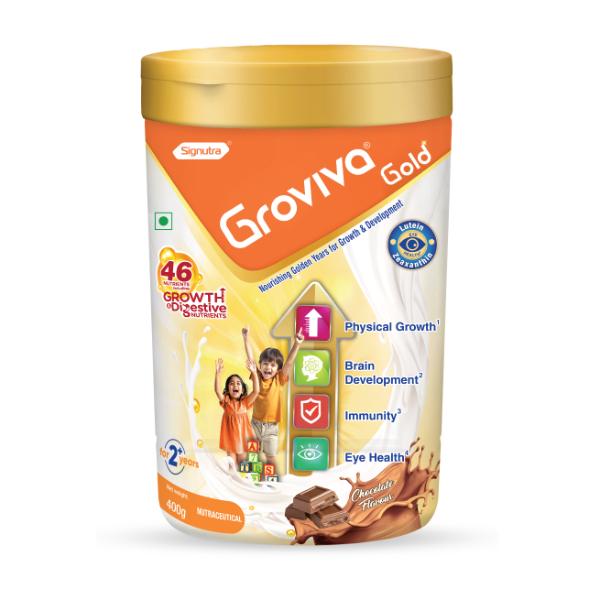 Groviva Gold Age 2+ Child Nutrition Supplement Powder Jar - Chocolate ...