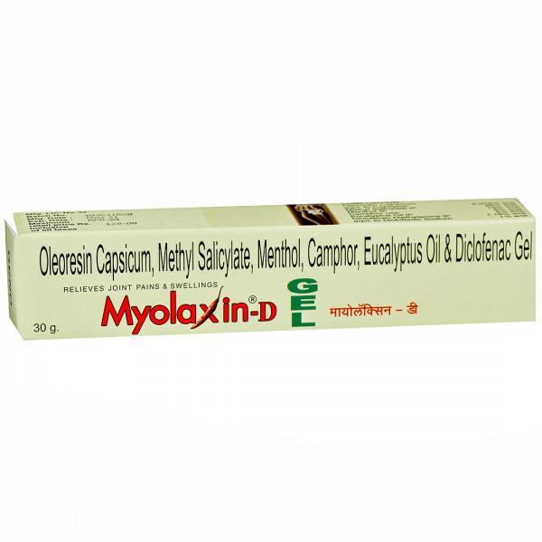 MYOLAXIN D Gel 30gm Price, Uses, Side effects, Substitutes | Netmeds