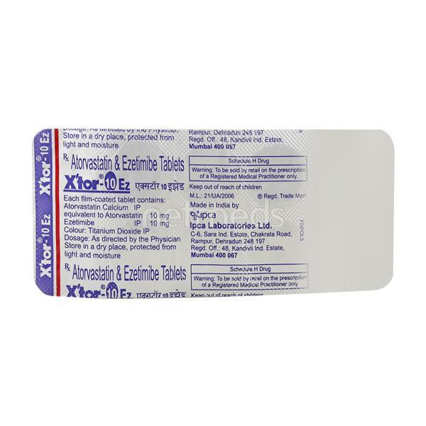 Buy Xtor EZ 10mg Tablet 10'S Online at Upto 25% OFF | Netmeds