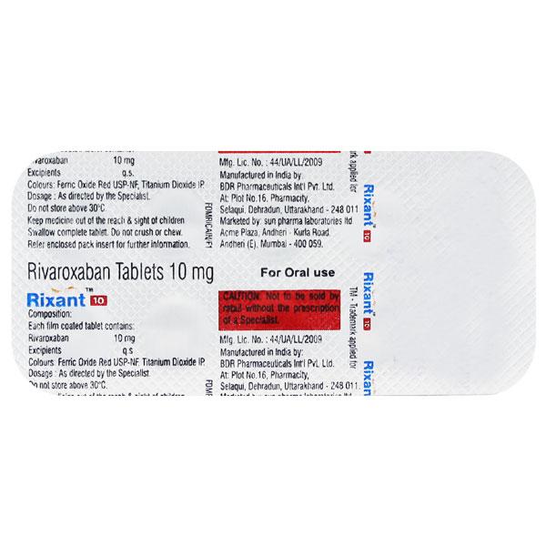 Buy RIXANT 10 Tablet 10's Online at Upto 25% OFF | Netmeds