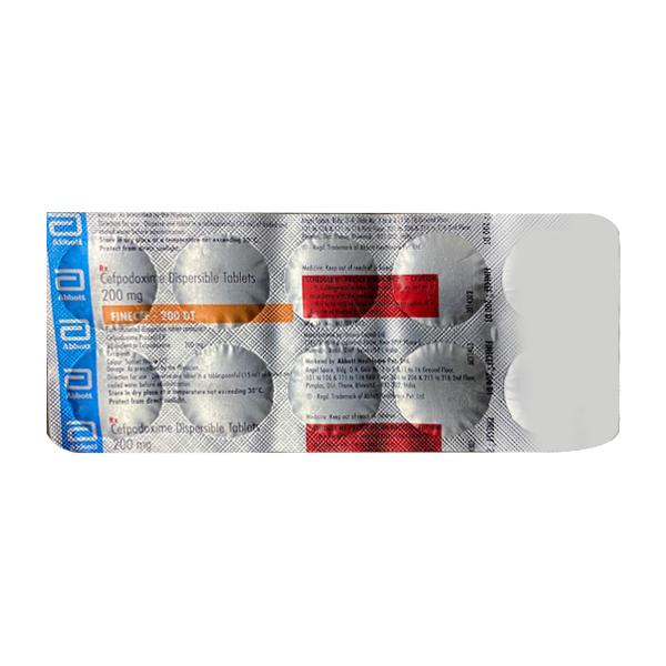 FINECEF 200 DT Tablet 10's : Price, Uses, Side Effects | Netmeds
