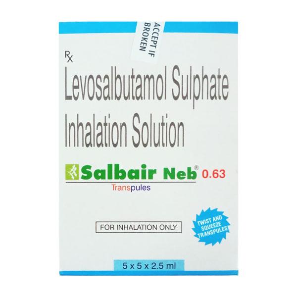 Salbair Neb 0.63mg Transpule 5X2.5ml : Uses, Side Effects, Price | Netmeds