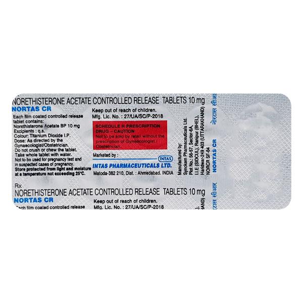 Nortas CR Tablet 10'S - Price, Uses, Side Effects | Netmeds