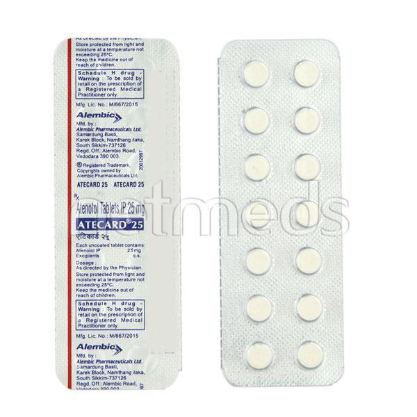 Atecard 25mg Tablet 14'S : Price, Uses, Side Effects | Netmeds