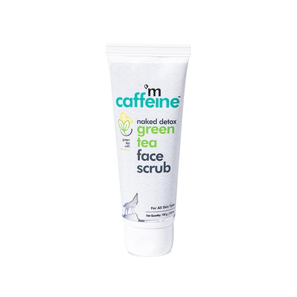 Buy mCaffeine Naked Detox Green Tea with Vitamin C Face Scrub for All ...